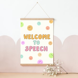 Groovy Speech Therapy Bundle, Speech Therapy Room Decor, SLP Posters ...