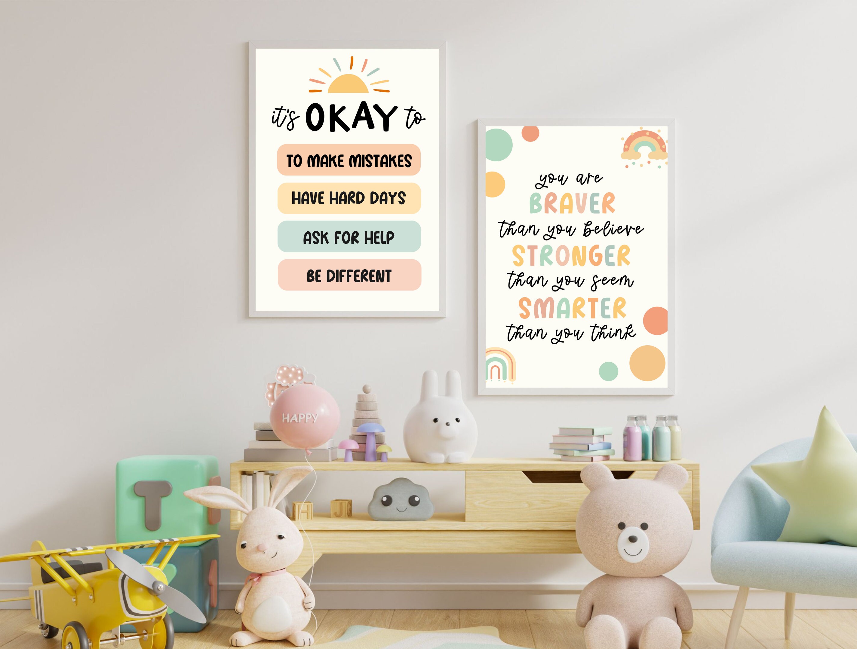 Pastel Rainbow Speech Poster Bundle Speech and Language - Etsy