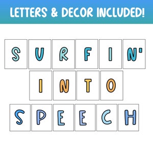 Speech Summer Bulletin Board, Classroom Bulletin Board, Speech Therapy ...