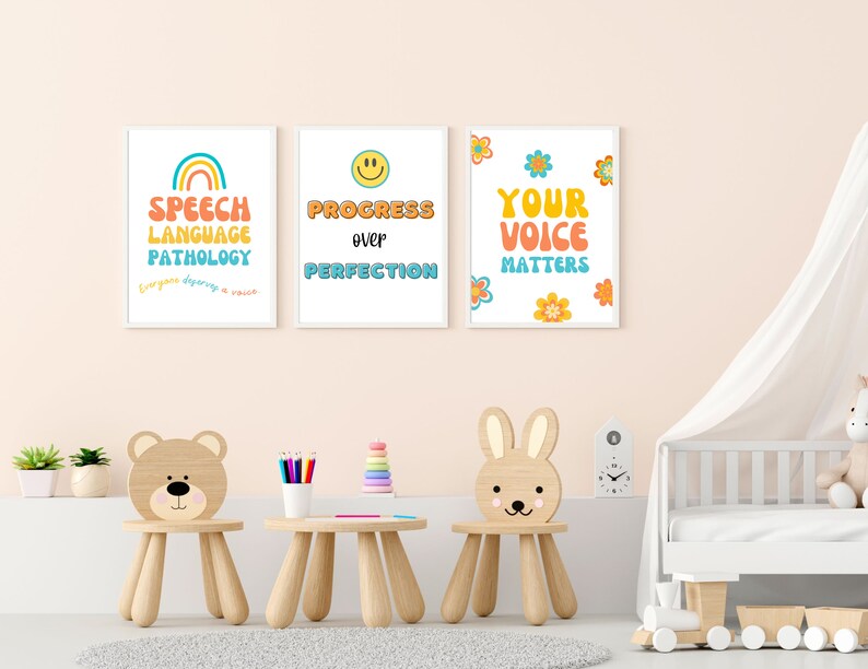 Groovy Speech Therapy Decor Bundle SLP Office Decor SLP - Etsy