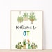 Welcome to OT Poster, Plant Themed Occupational Therapy, Occupational ...
