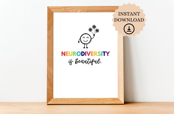 Neurodiversity Art Print Digital Download Neurodiversity is - Etsy