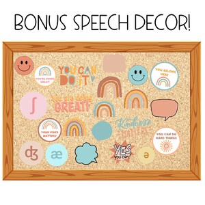 Ultimate Pastel Rainbow Speech Bundle, Speech Classroom Decor, Speech ...