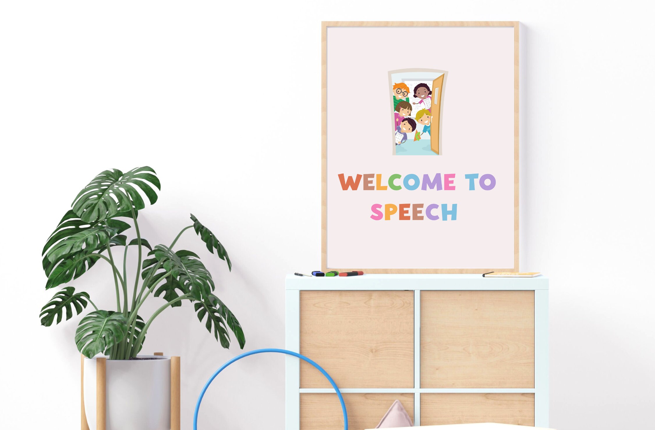 Welcome to Speech Therapy Sign Speech Therapy Room Sign SLP - Etsy