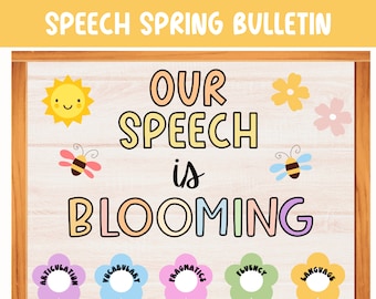 Boho Varsity Your Voice Matters Letters for Speech Therapy - Etsy