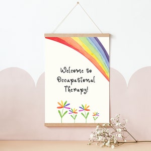 Occupational Therapy Decor, Set of 4, Occupational Therapy Wall Art, OT ...