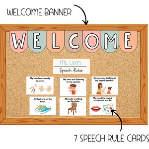 Ultimate Pastel Rainbow Speech Bundle, Speech Classroom Decor, Speech ...
