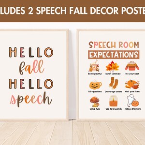 Fall Speech Bulletin Board Bundle Fall Speech Bulletin Kit - Etsy
