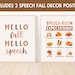 Fall Speech Bulletin Board Bundle Fall Speech Bulletin Kit - Etsy