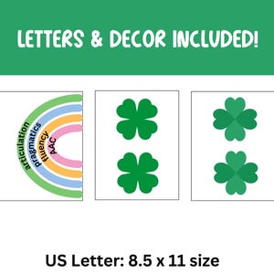 Speech is in Full Color, March Speech Therapy Bulletin Board, St ...