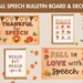 Fall Speech Bulletin Board Bundle Fall Speech Bulletin Kit - Etsy