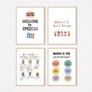 Speech Therapy Decor Bundle, Set of 15, Speech Language Pathology ...