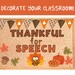 Fall Speech Bulletin Board Bundle Fall Speech Bulletin Kit - Etsy