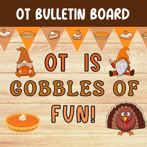 Fall Occupational Therapy Bulletin Board Kit, OT Bulletin Board, OT ...
