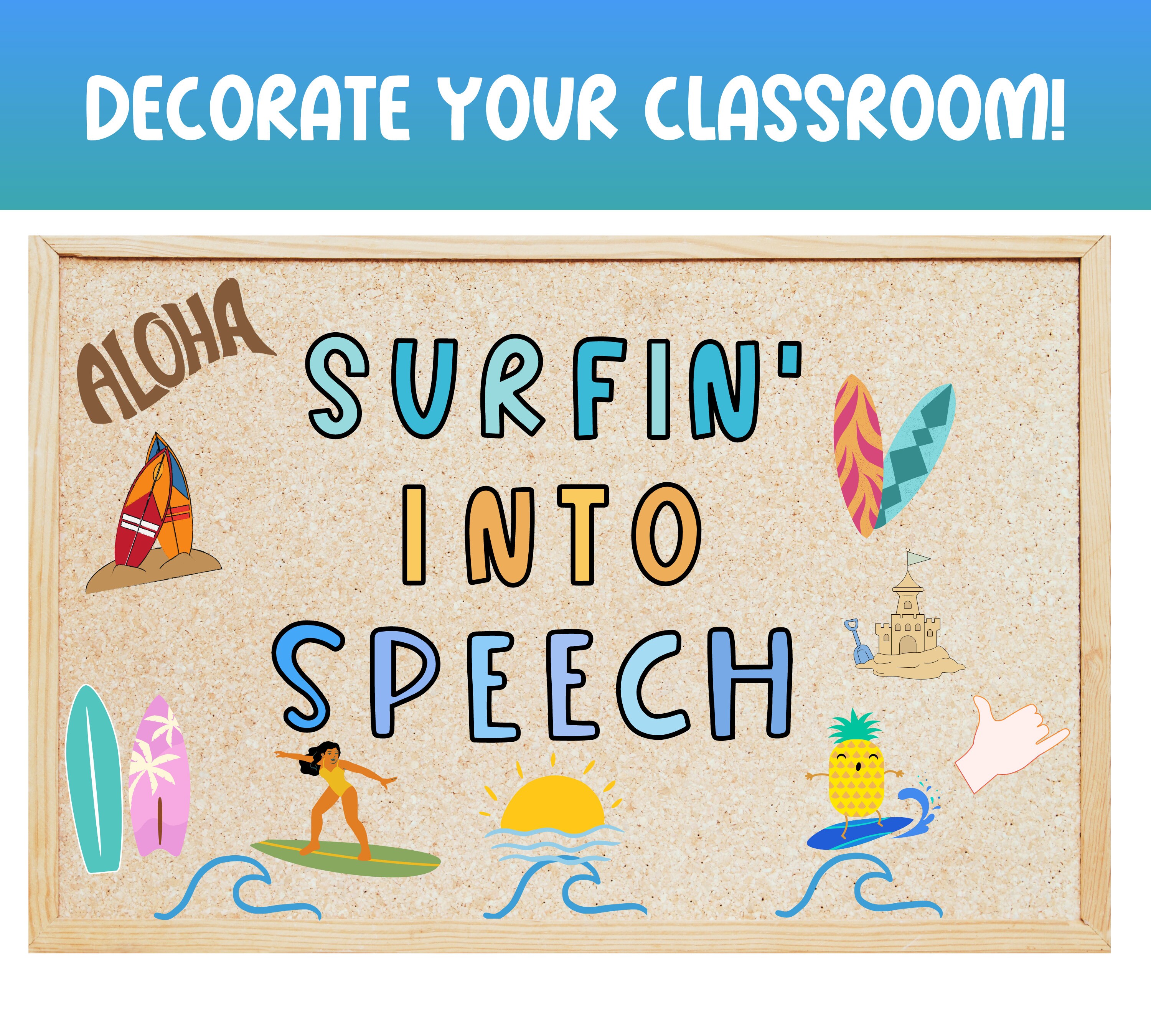 Speech Summer Bulletin Board Classroom Bulletin Board Speech - Etsy