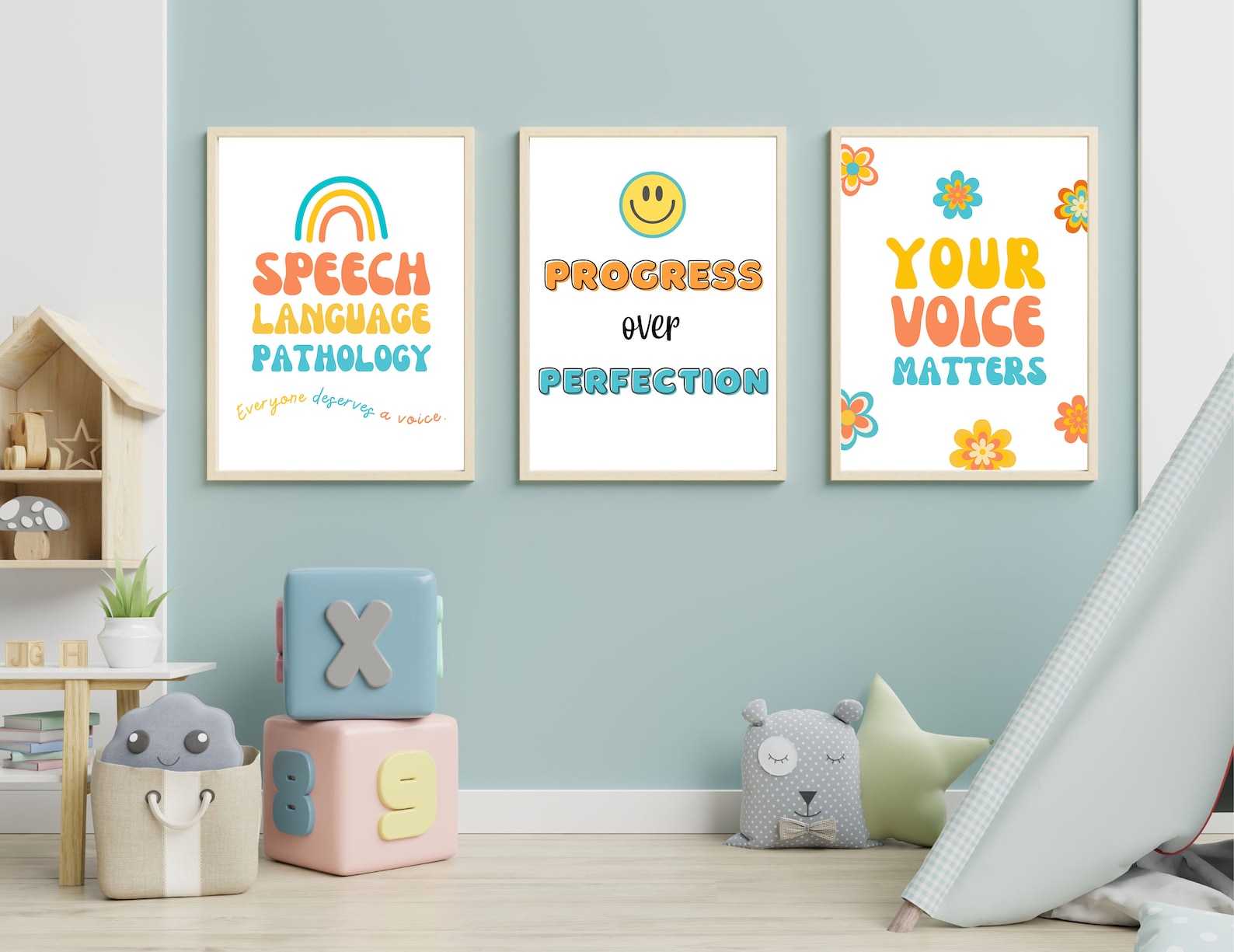 Groovy Speech Therapy Decor Bundle, SLP Office Decor, SLP Poster ...