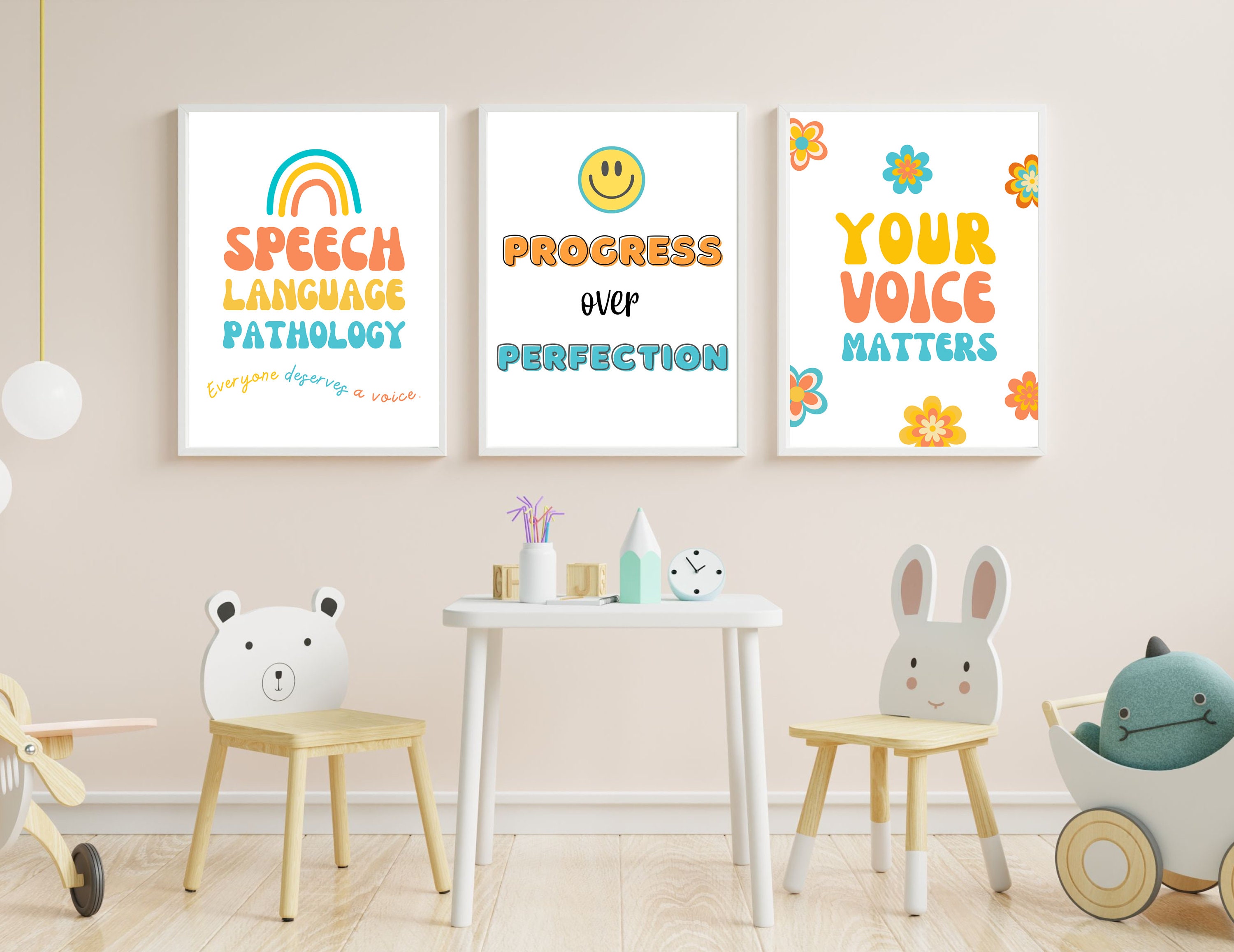 Groovy Speech Therapy Decor Bundle SLP Office Decor SLP - Etsy