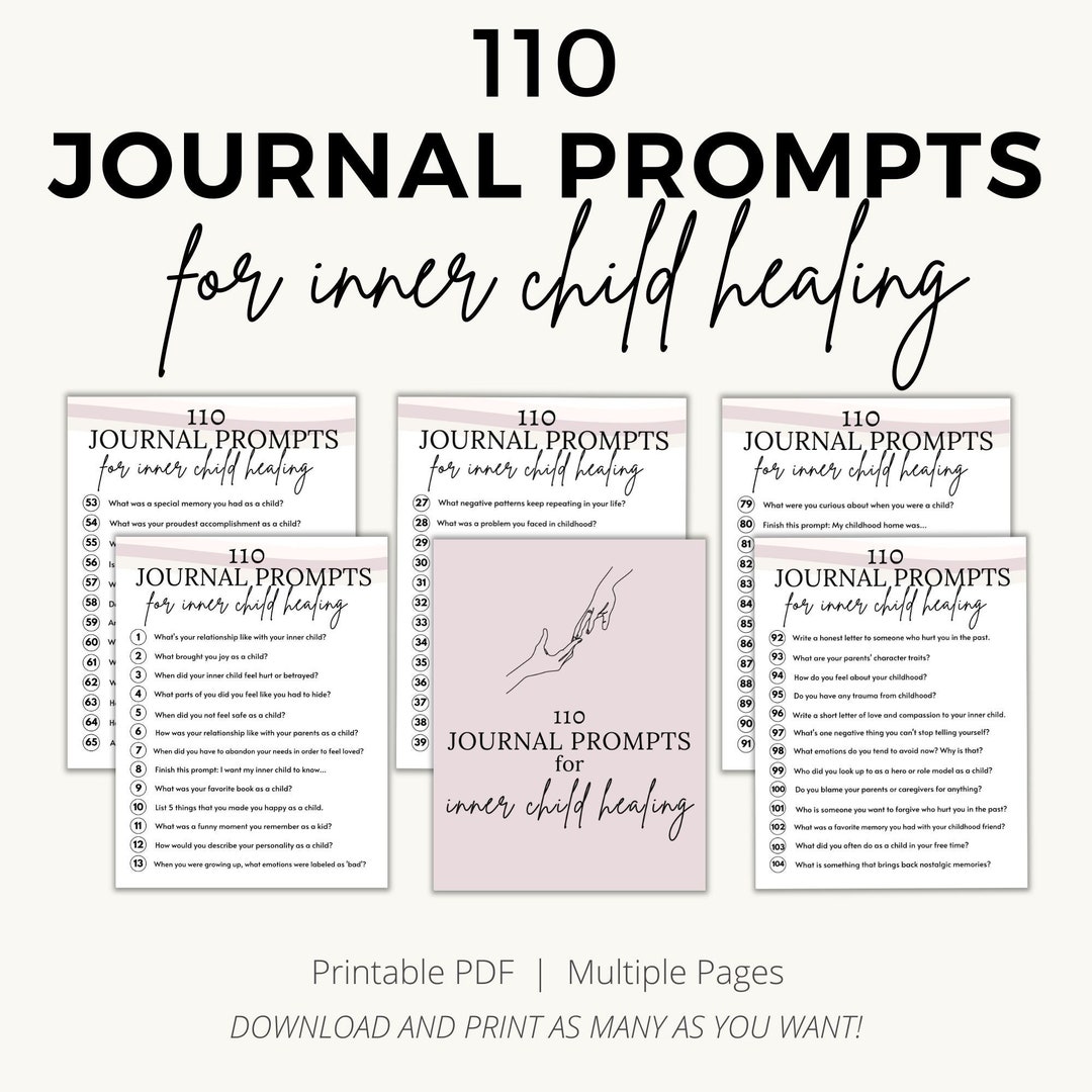 110 Journal Prompts for Inner Child, Inner Child Journal Prompts ...