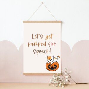 Fall Speech Therapy Poster Bundle, Fall Speech Therapy Decor, Set of 4 ...