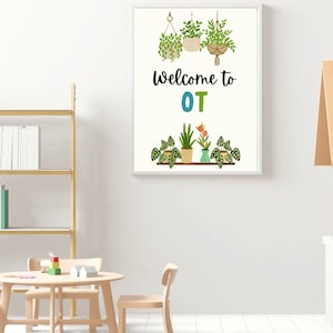 Welcome to OT Poster, Plant Themed Occupational Therapy, Occupational ...