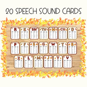 Fall Themed Speech Bundle, Speech Therapy Classroom and Office Decor, SLP Room Decor, Speech ...