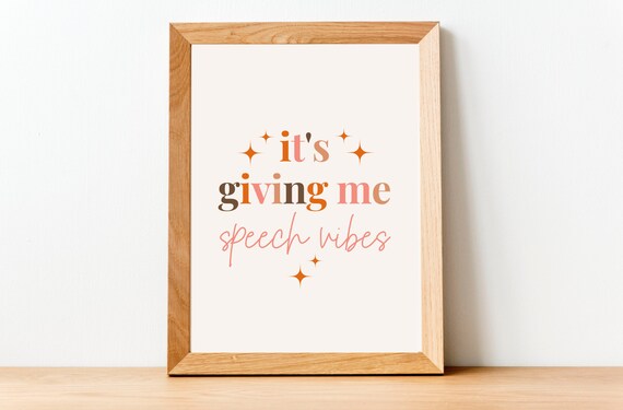 Speech Therapy Poster Digital Download Speech Therapy Room - Etsy