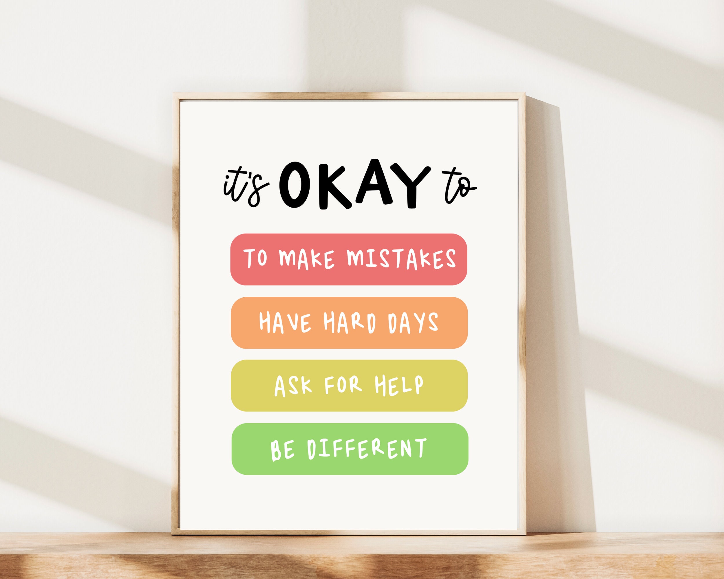 SLP Poster Digital Download, It's Okay to Speech Poster, Speech Therapy ...
