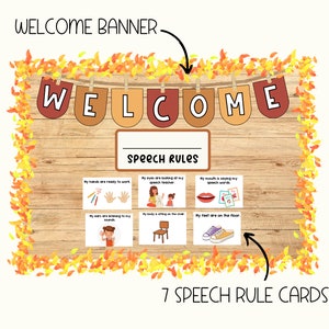 Fall Themed Speech Bundle, Speech Therapy Classroom and Office Decor ...