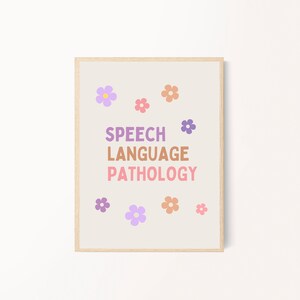 Purple and Pink Speech Room Decor Bundle, Set of 6, SLP Posters, Speech ...