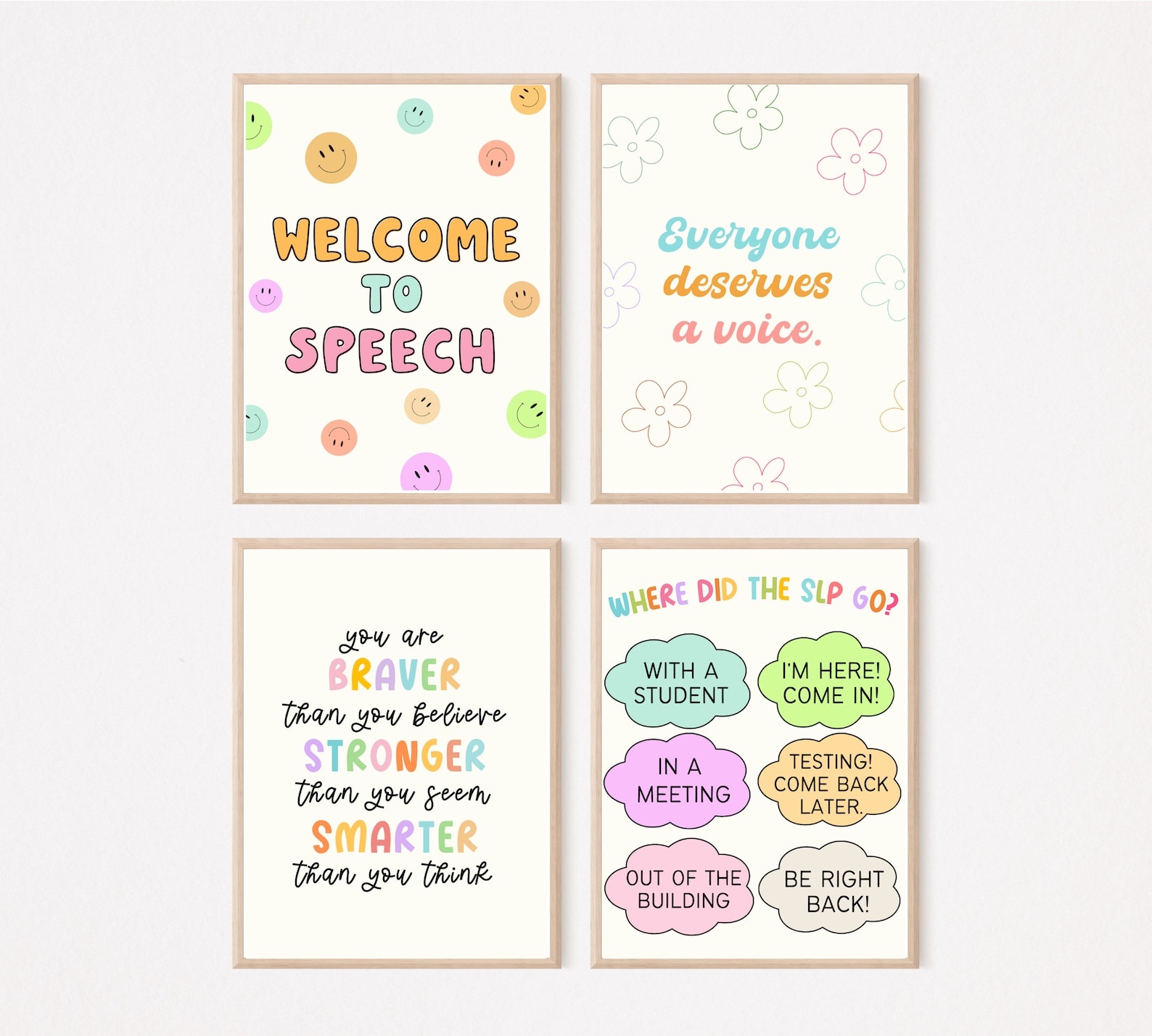 Groovy Speech Decor Bundle: Bright and Fun Speech Therapy Posters ...