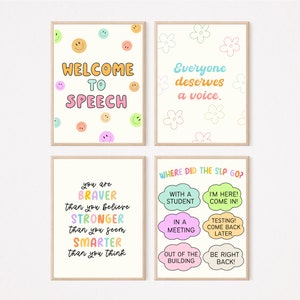 Groovy Speech Therapy Classroom and Office Decor, Speech and Language ...