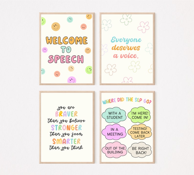 Groovy Speech Therapy Classroom and Office Decor Speech and - Etsy