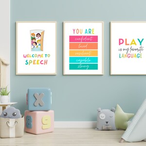 Speech Room Decor Bundle, Set of 6, Speech Classroom Decor, Printable ...