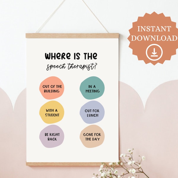 Where is the Slp Door Sign - Etsy