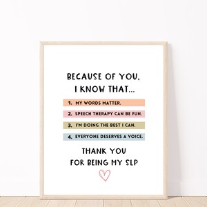 Speech Therapist Gift, SLP Appreciation Day, Digital SLP Gift, Speech ...
