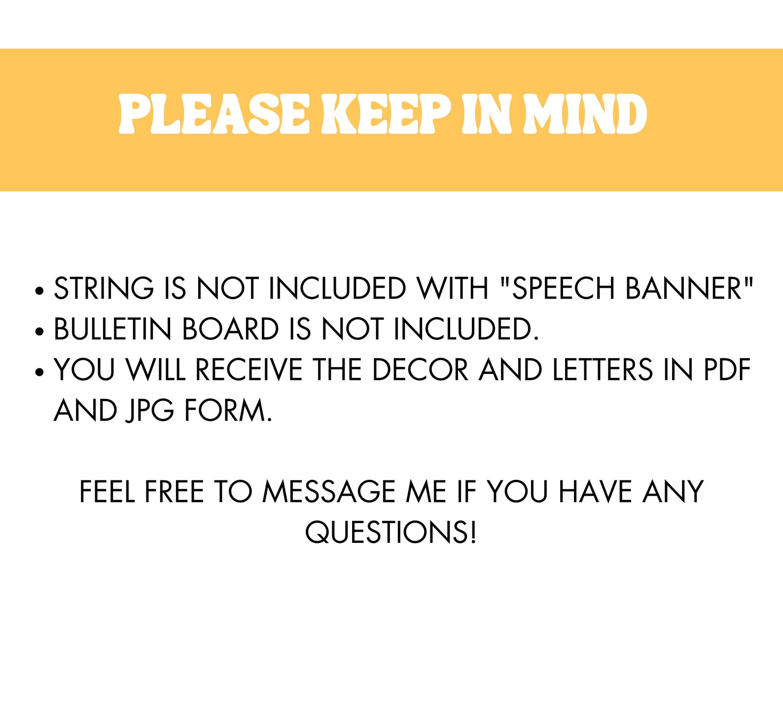 Groovy Speech Bulletin Board Speech Bulletin Board Kit - Etsy