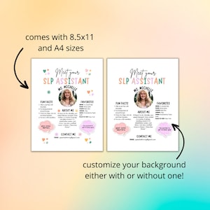 Meet the Speech Language Pathologist Assistant, Meet the SLPA Template ...