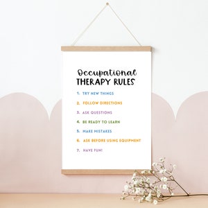 Occupational Therapy Posters, Set of 15, Occupational Therapy Bundle ...