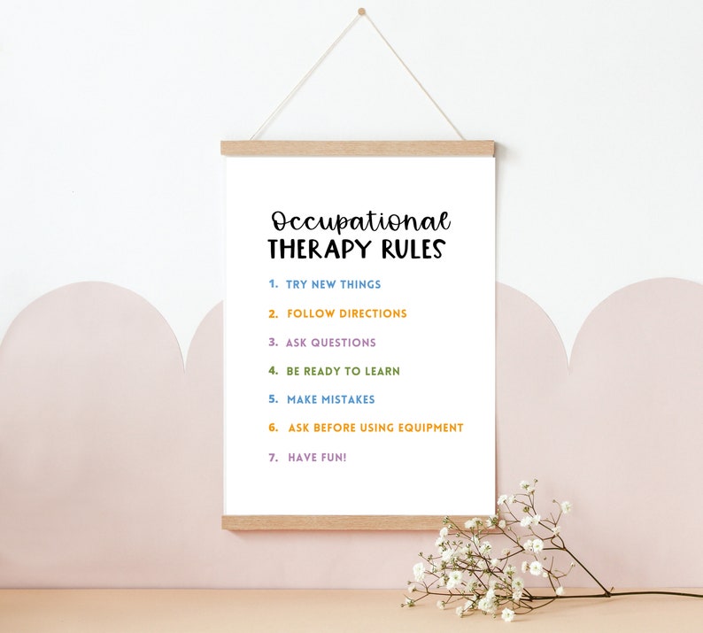 Occupational Therapy Posters, Set of 15, Occupational Therapy Bundle ...