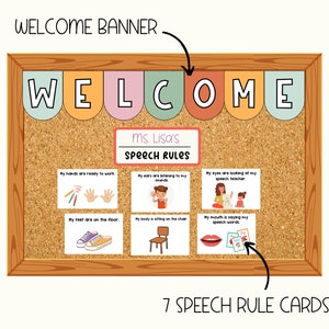 Soft Boho Speech Therapy Classroom and Office Decor, SLP Classroom and ...