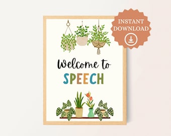 Welcome to Speech Bulletin Board Kit School Bulletin Board - Etsy