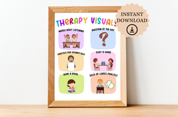 Carteles Coloridos De Terapia Del Habla