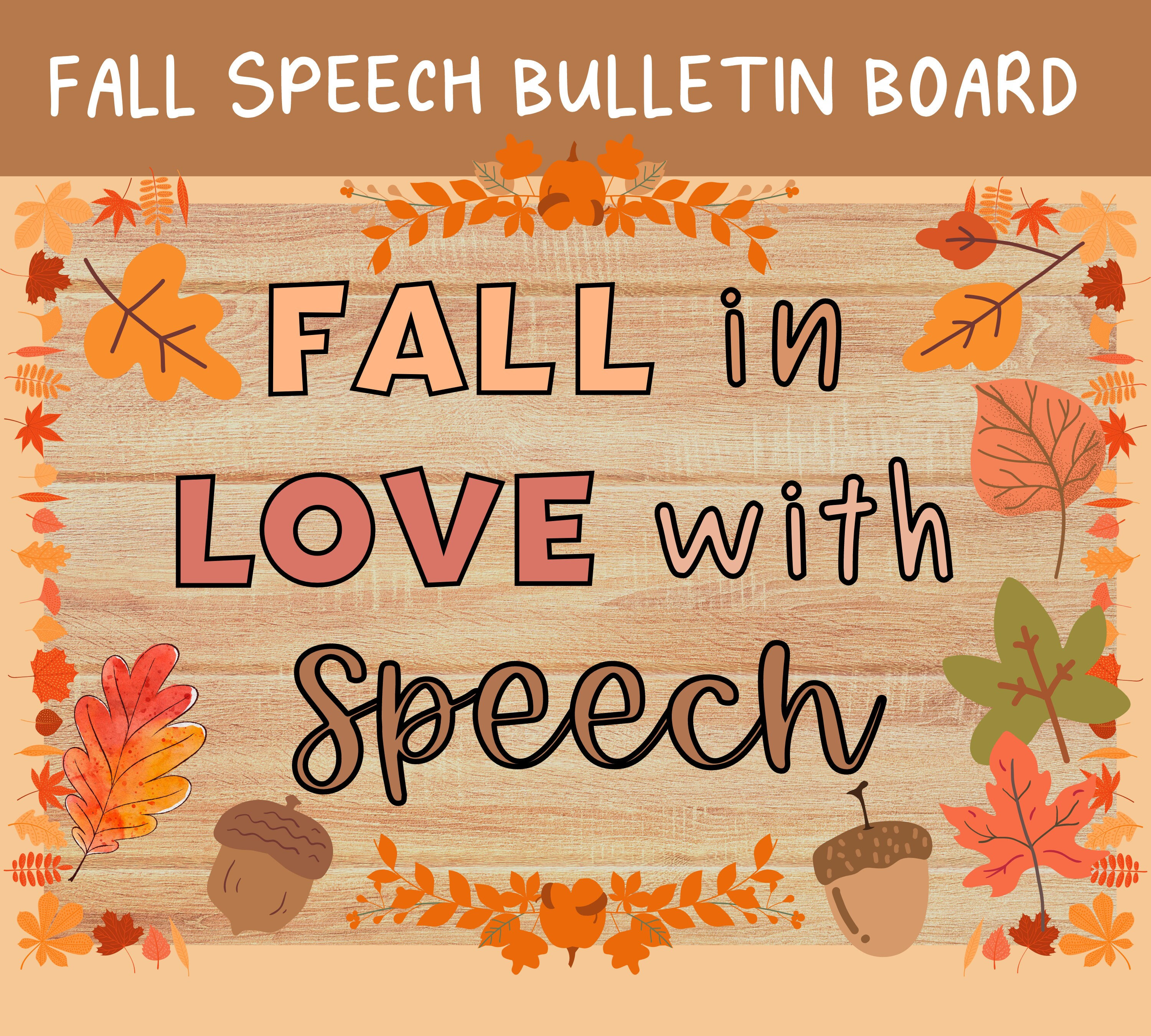 Speech Therapy Bulletin Board