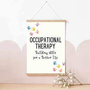 Occupational Therapy Posters, Set of 6, Occupational Therapy Wall Art ...