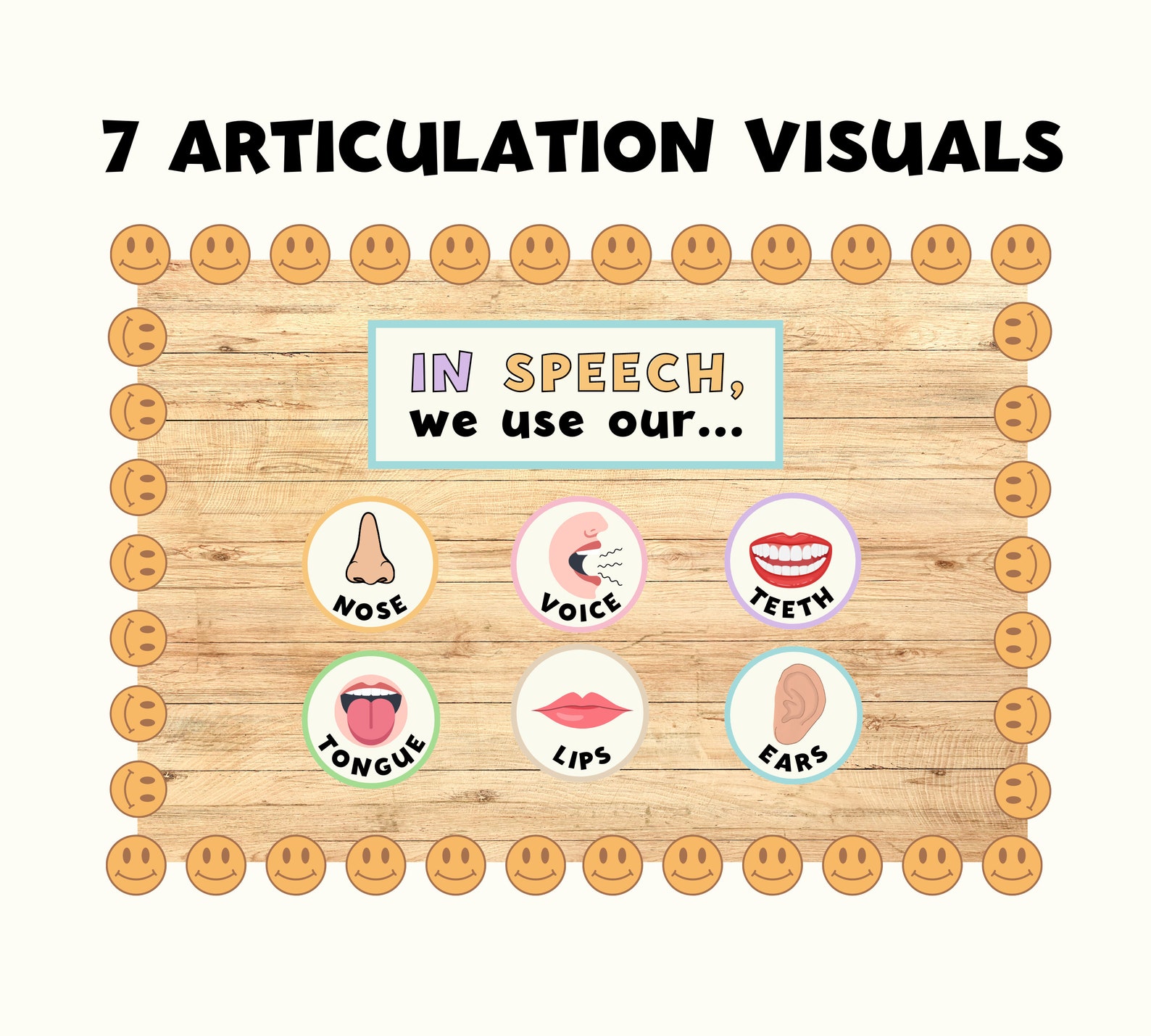 Groovy Speech Therapy Classroom and Office Decor, Speech and Language ...