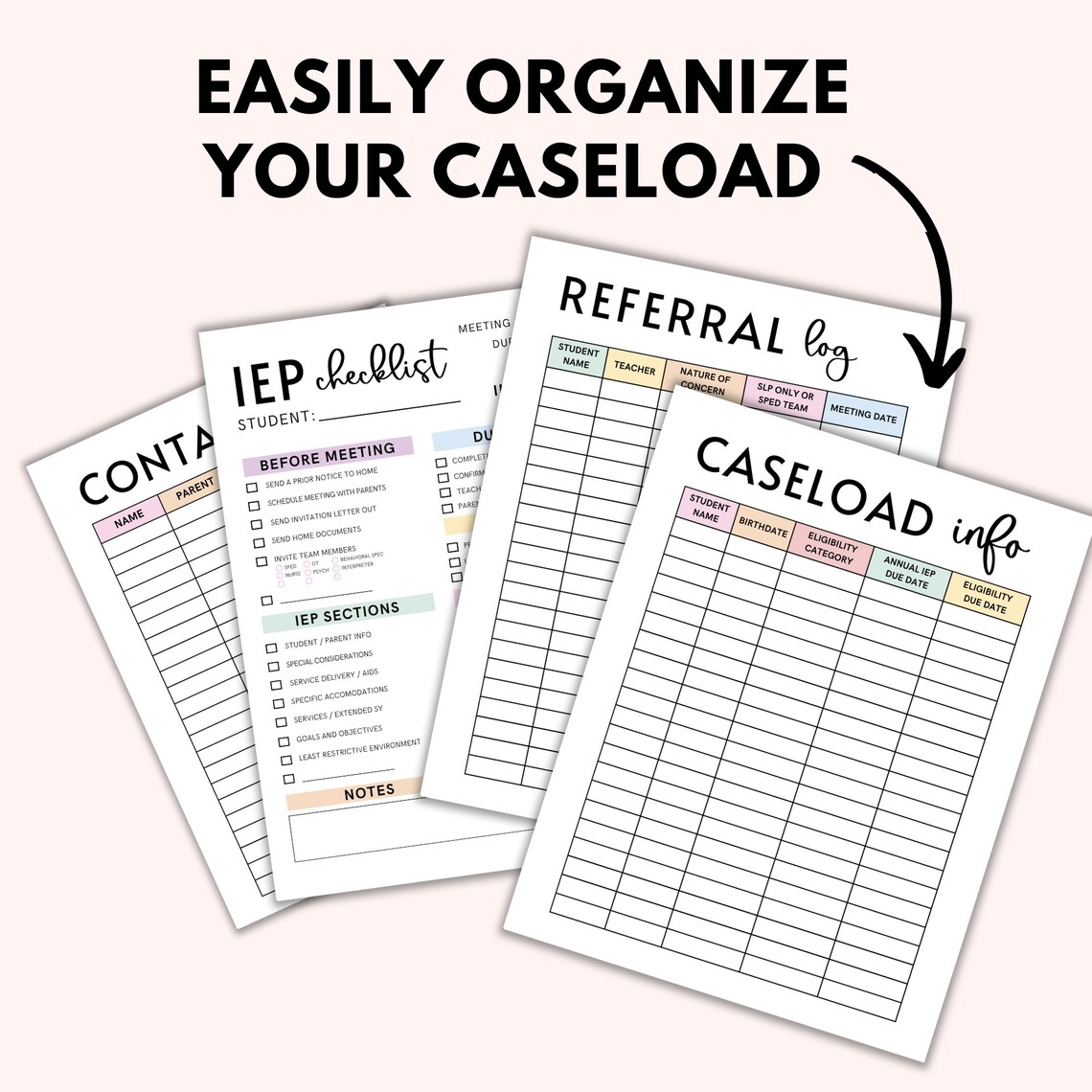 Speech Therapy Planner Speech Planner IEP Planner SLP - Etsy