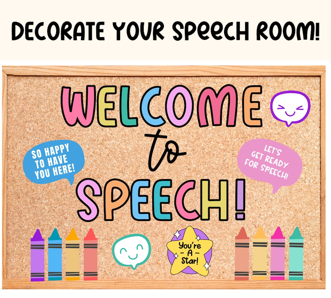 Welcome to Speech Bulletin Board Kit, School Bulletin Board Kit ...