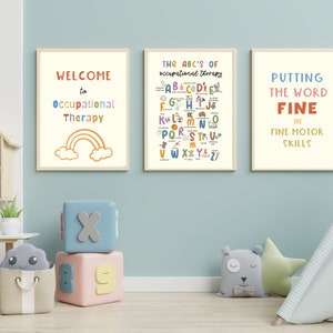 Occupational Therapy Posters, Occupational Therapy Decor, Pediatric OT ...