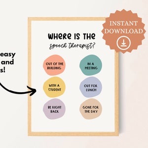 Where is the Speech Therapist, SLP Poster, Speech Therapist Gift, SLP ...