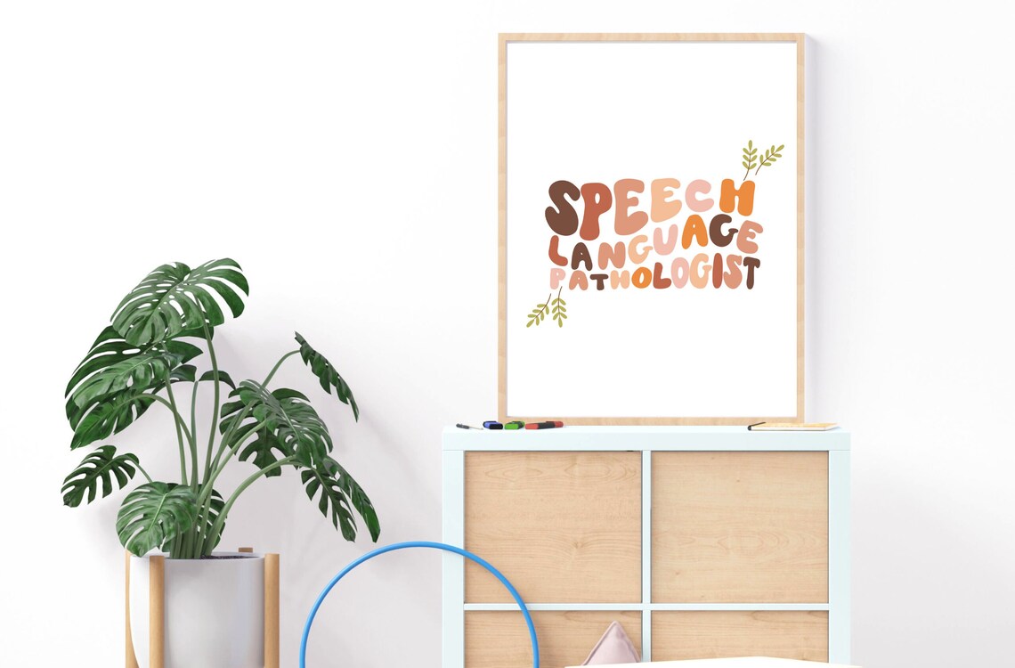 Boho Speech Language Pathologist Poster Speech Language Gift - Etsy